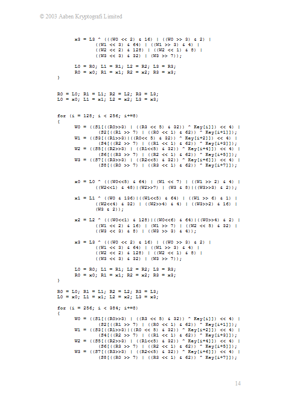 Cryptography Source Library: Triple DES
